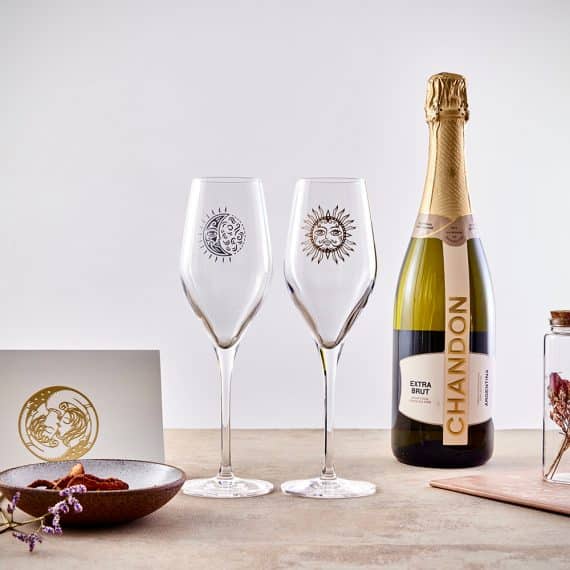 Set de Copas de Champagne "Sol y Luna" - Fito Espinosa