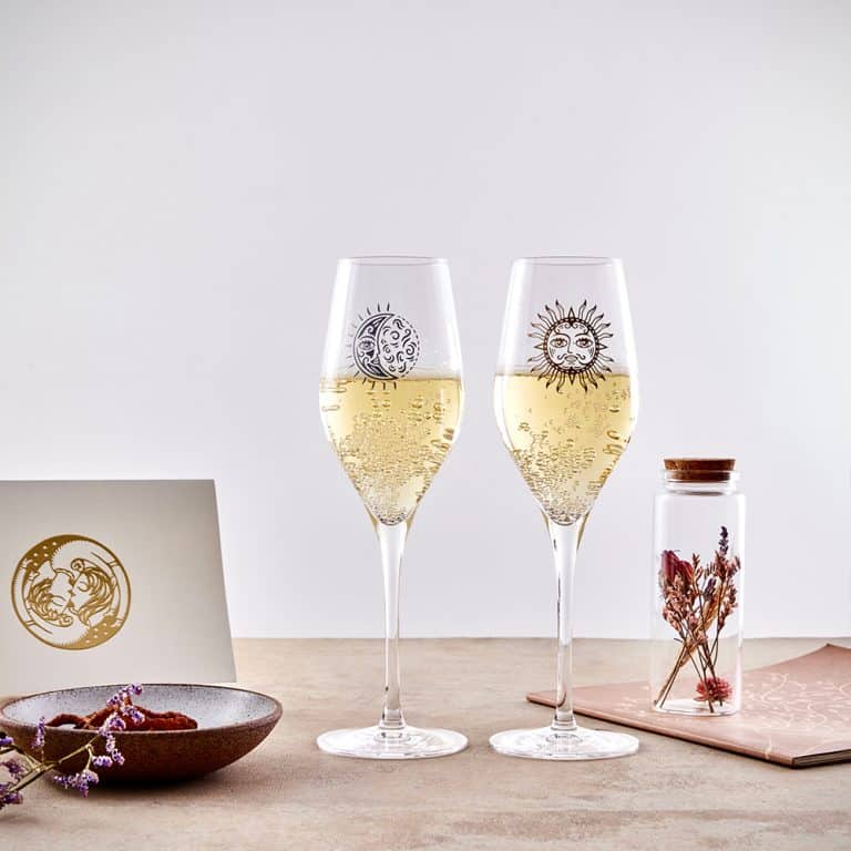 Set de Copas de Champagne "Sol y Luna" - Fito Espinosa