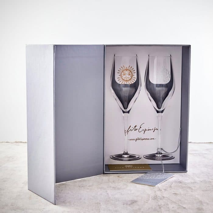 Set de Copas de Champagne "Sol y Luna" - Fito Espinosa
